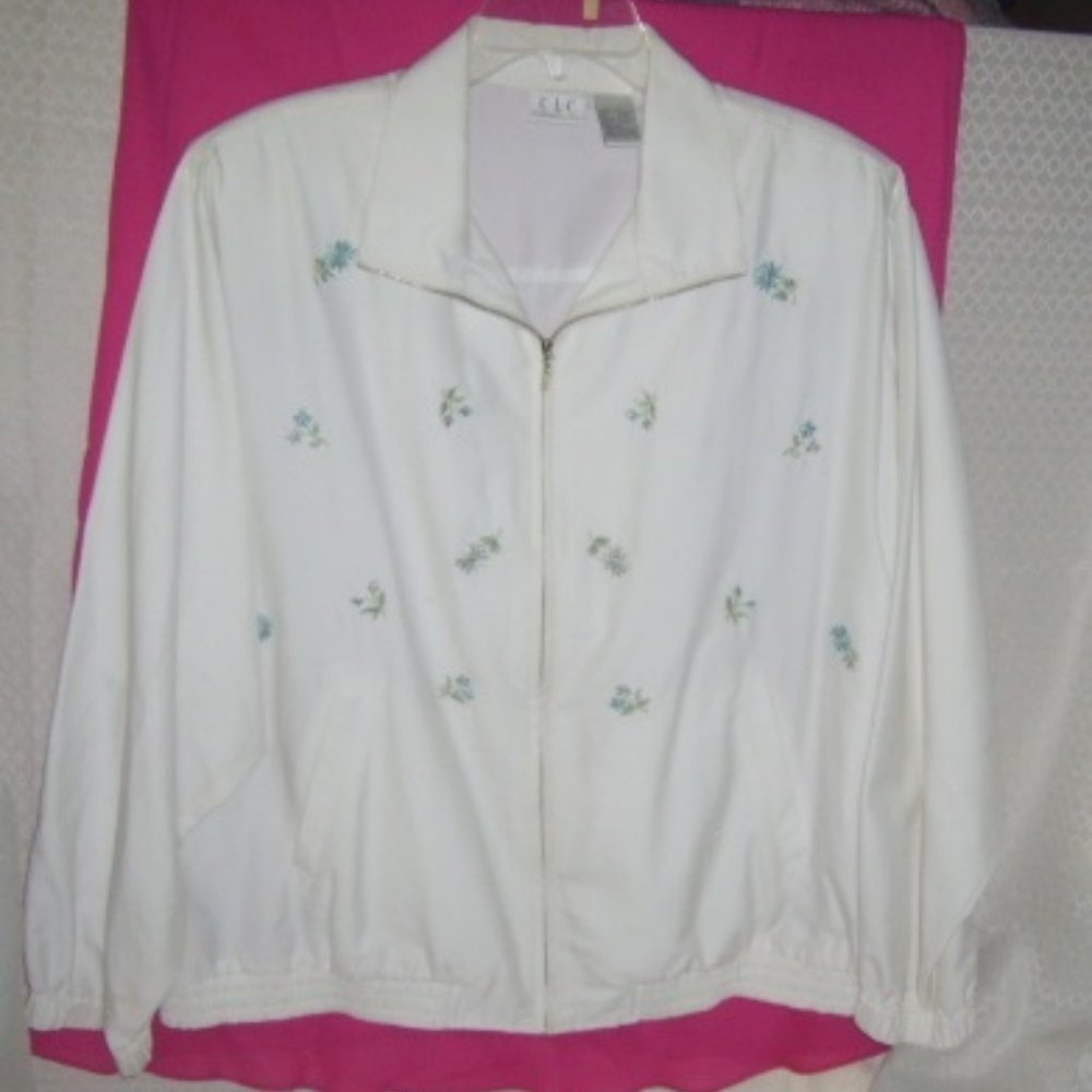 Light Jacket Xl Clc Cricket Lane Coll. White Vintage - Gem
